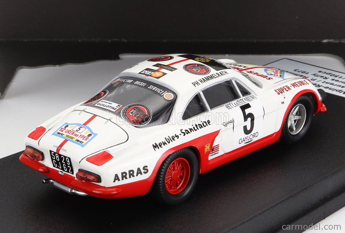 TROFEU TRRBE047 Scale 1/43 | RENAULT ALPINE A110 N 5 2nd RALLY YPRES ...