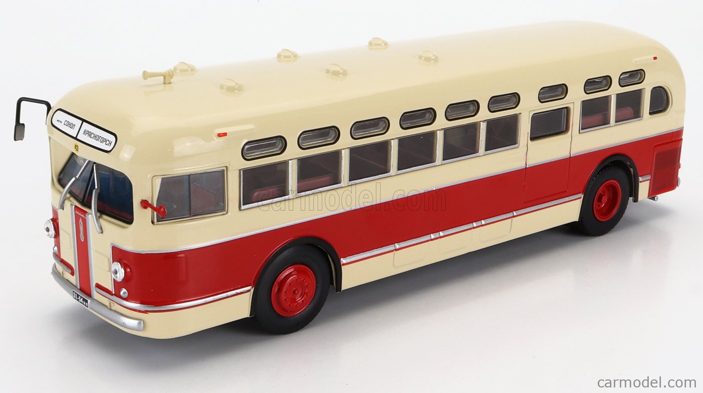 EDICOLA AUTDALMONCOLL037 Masstab: 1/43 | ZIS 154 AUTOBUS 1946 CREAM RED