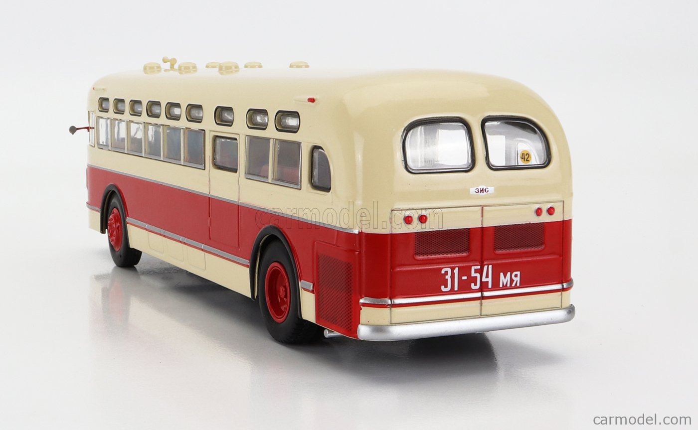 EDICOLA AUTDALMONCOLL037 Masstab: 1/43 | ZIS 154 AUTOBUS 1946 CREAM RED