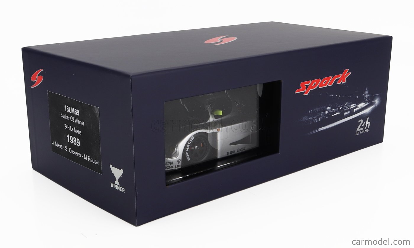 SPARK-MODEL 18LM89 Scale 1/18 | SAUBER MERCEDES BENZ C9 5.0L TURBO V8 ...