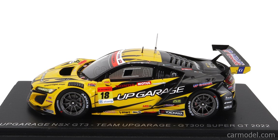 SPARK-MODEL SGT045 Scale 1/43 | HONDA NSX GT3 TEAM UPGARAGE N 18 GT300 ...