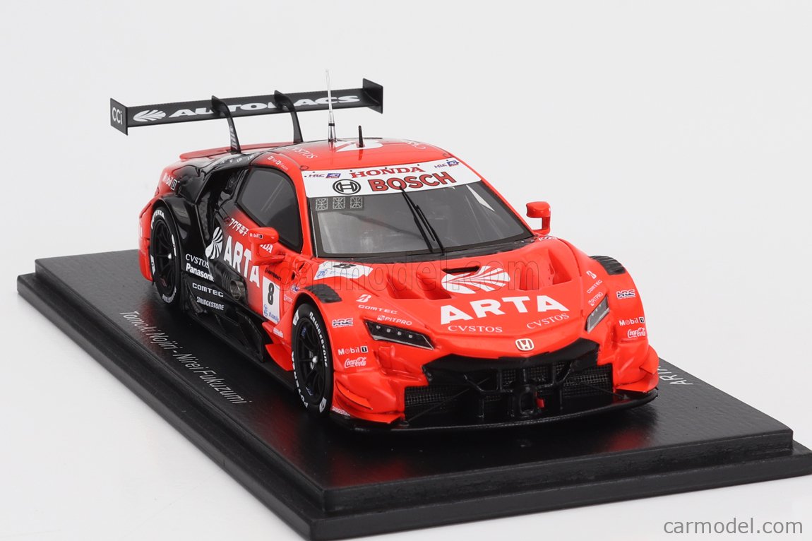 SPARK-MODEL SGT023 Scale 1/43 | HONDA NSX-GT TEAM ARTA N 8 GT500 CLASS SUPER GT 2022 T.NOJIRI ...