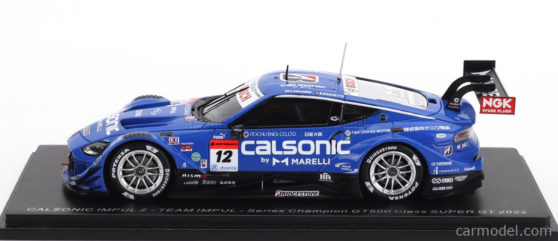 SPARK-MODEL SGT021 Masstab: 1/43 | NISSAN GT-R TEAM CALSONIC IMPUL Z N 12 GT500 CLASS SUPER GT ...