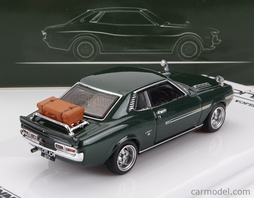 INNO-MODELS IN64-1600GT-GRN Masstab: 1/64 | TOYOTA CELICA 1600 GT (TA22) 1970 GREEN