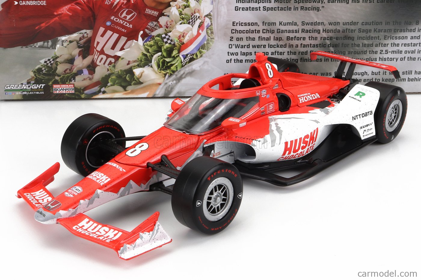 GREENLIGHT 11173 Scale 1/18 | HONDA TEAM CHIP GANASSI RACING N 8 WINNER ...