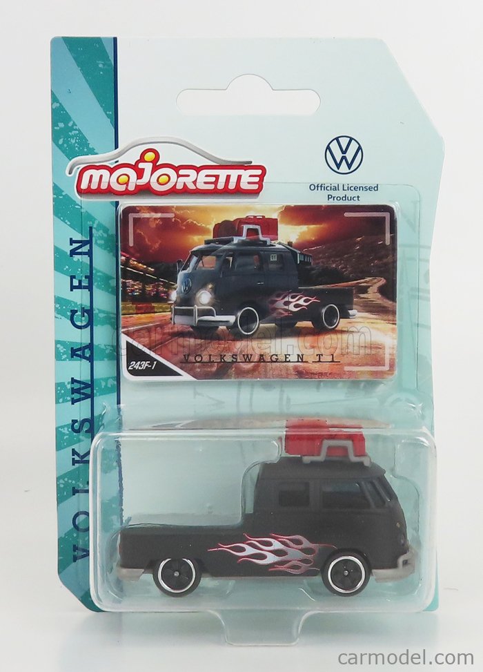 MAJORETTE 212055004 Scale 1/64 | VOLKSWAGEN T1 DOUBLE CABINE PICK-UP ...