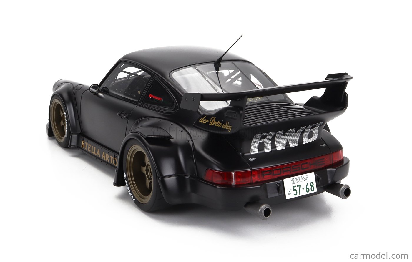 GT-SPIRIT GT421 Scale 1/18 | PORSCHE 911 964 RWB STELLA COUPE 2008 MATT BLACK