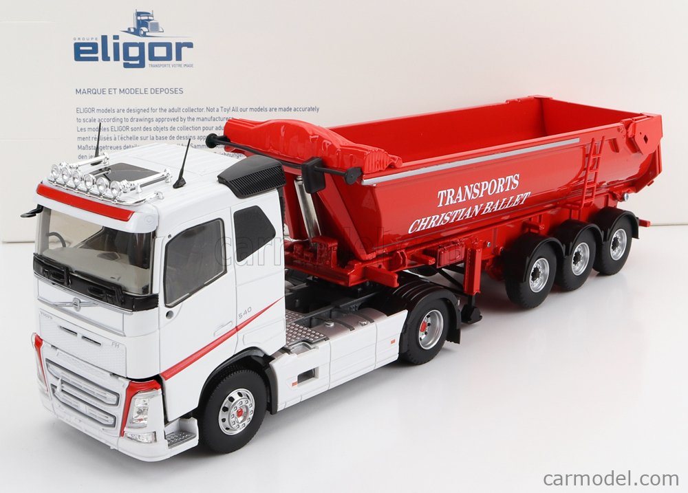 ELIGOR 117661 Scale 1/43 | VOLVO FH4 540 TRUCK CASSONE RIBALTABILE ...