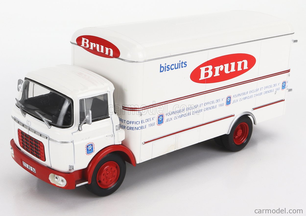 EDICOLA G111A068 Scale 1/43 | BERLIET GAK TRUCK BISCUIT BRUN 2-ASSI ...