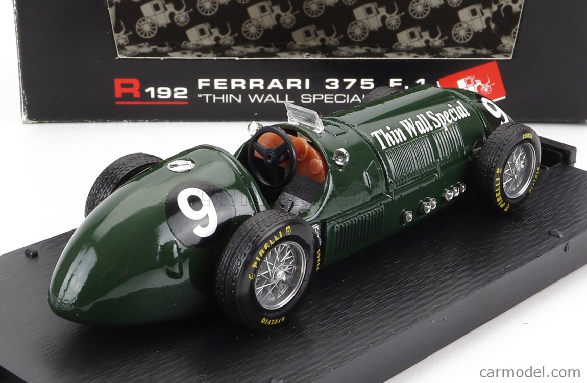 BRUMM R192 Escala 1/43 | FERRARI F1 375 TEAM THIN WALL SPECIAL N 9 ...
