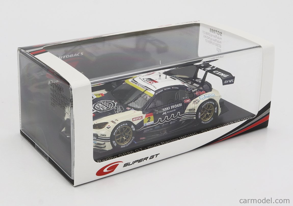 SPARK-MODEL SGT066 Scale 1/43 | TOYOTA GR86 GT TEAM MUTA RACING N 2 GT300 CLASS SUPER GT 2023 ...