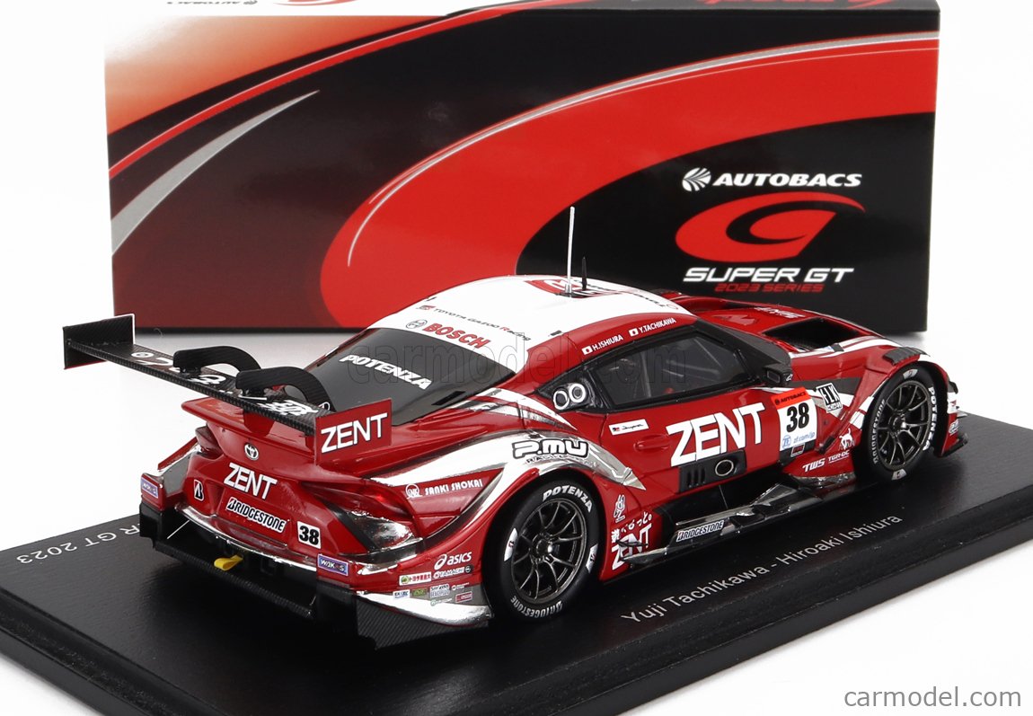 SPARK-MODEL SGT062 Scale 1/43 | TOYOTA GR SUPRA TEAM TGR ZENT CERUMO N 38 GT500 CLASS SUPER GT ...