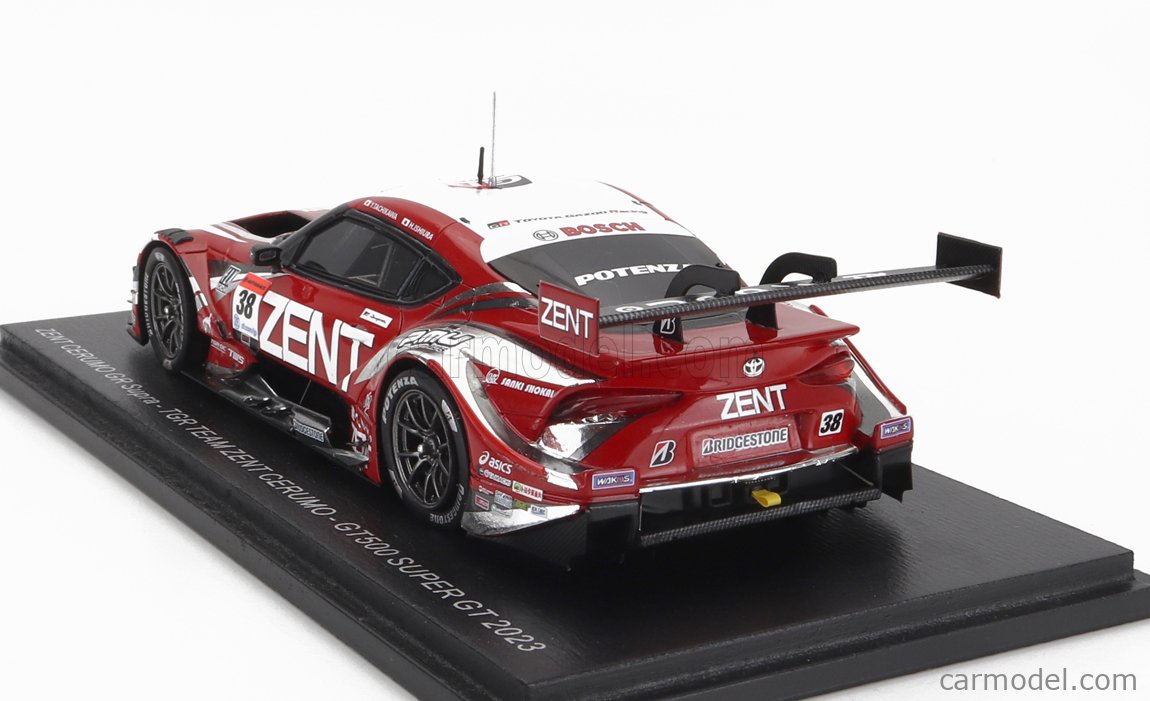 SPARK-MODEL SGT062 Scale 1/43 | TOYOTA GR SUPRA TEAM TGR ZENT CERUMO N 38 GT500 CLASS SUPER GT ...