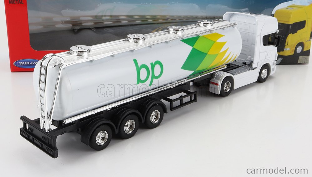 WELLY WE68022S-F-GW-WHITE Scale 1/64 | SCANIA R730 V8 TANKER TRUCK BP ...