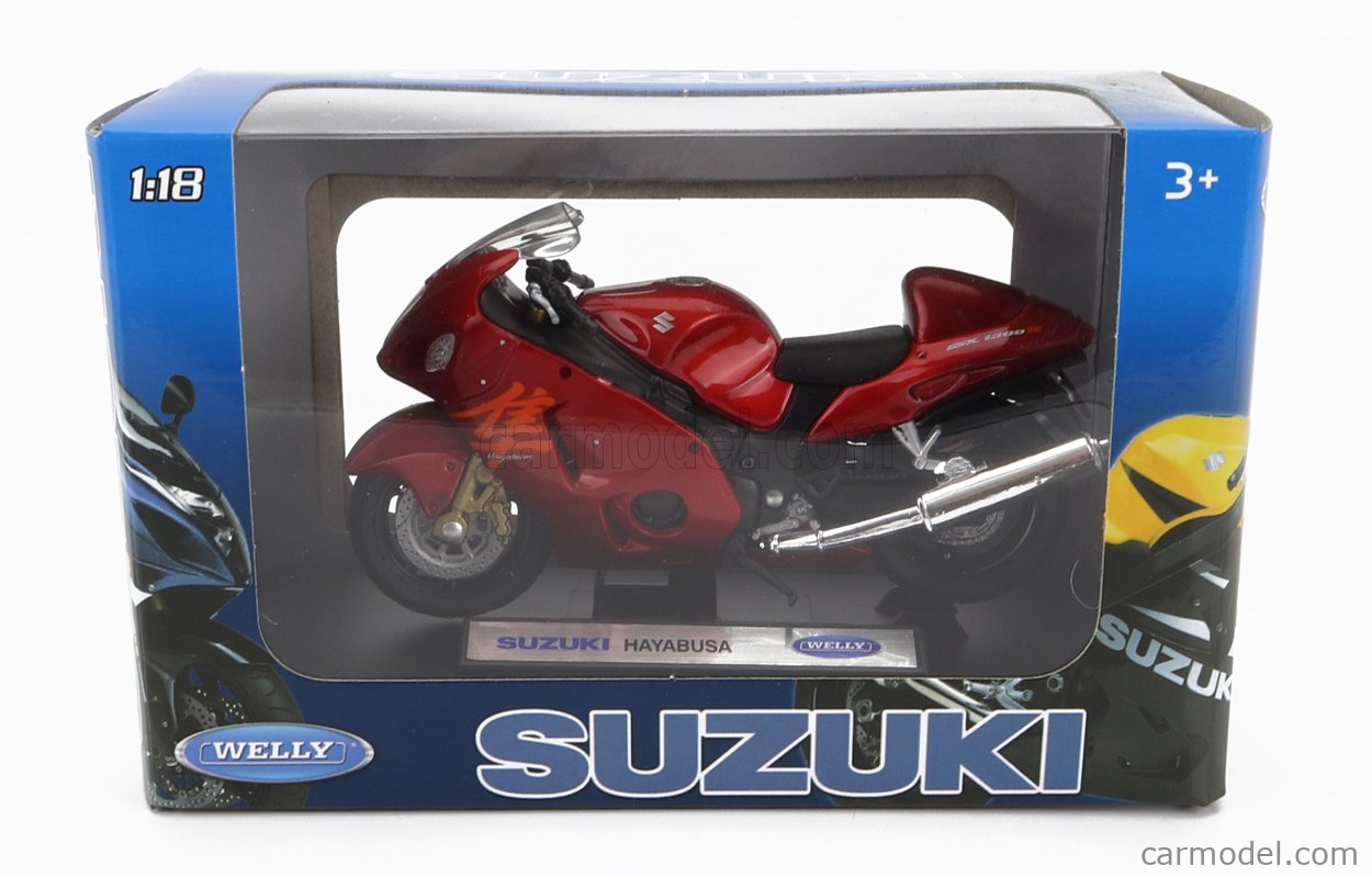 WELLY WE12828-19660 Scale 1/18 | SUZUKI HAYABUSA 2021 RED