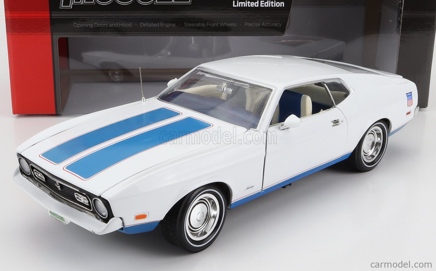 AUTOWORLD AMM1286/06 Scale 1/18 | FORD USA MUSTANG FASTBACK COUPE 1972 ...