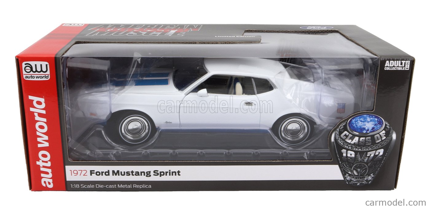 AUTOWORLD AMM1286/06 Scale 1/18 | FORD USA MUSTANG FASTBACK COUPE 1972 ...