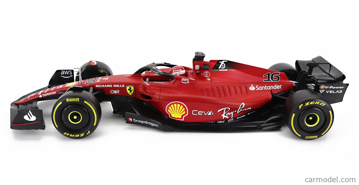 BURAGO 167321 Scala 1/18 | FERRARI F1-75 SCUDERIA FERRARI N 16 SEASON ...