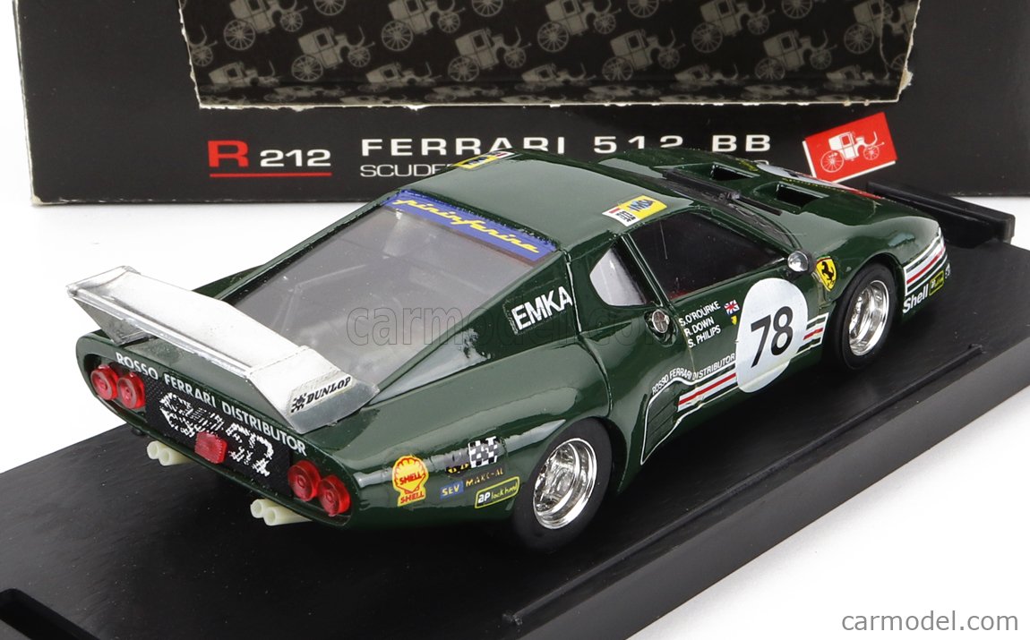 BRUMM R212-UPD Scala 1/43 | FERRARI 512BB SCUDERIA EMKA N 78 24h LE ...