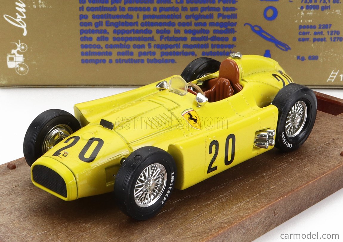 BRUMM R128-OLD Escala 1/43 | FERRARI F1 LANCIA D50 N 20 1956 LIGHT YELLOW