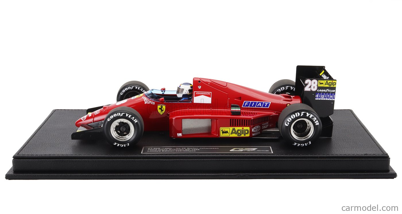 GP-REPLICAS GP169BWD Scale 1/18 | FERRARI F1 F1/86 N 28 3rd AUSTRIAN GP ...