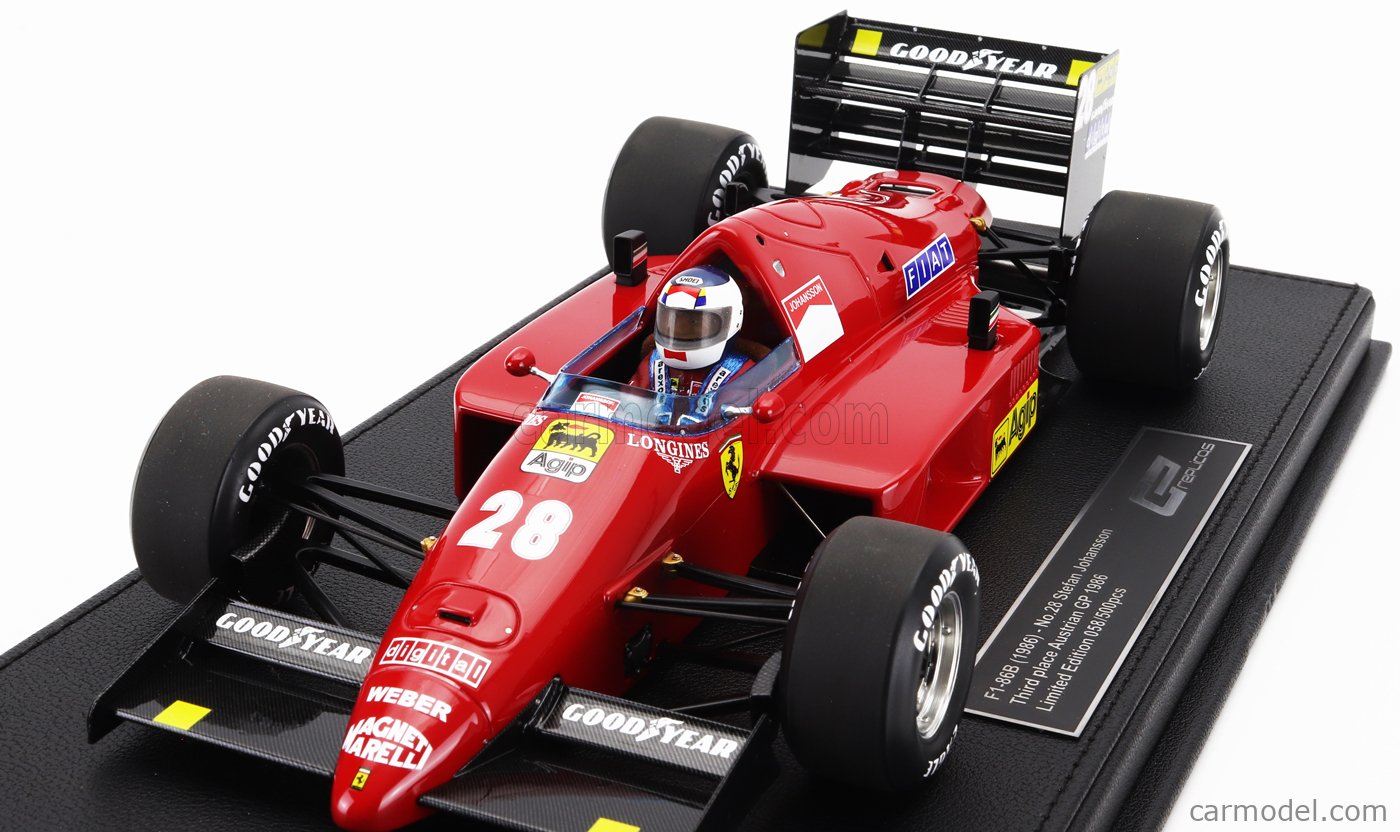 GP-REPLICAS GP169BWD Scale 1/18 | FERRARI F1 F1/86 N 28 3rd AUSTRIAN GP ...