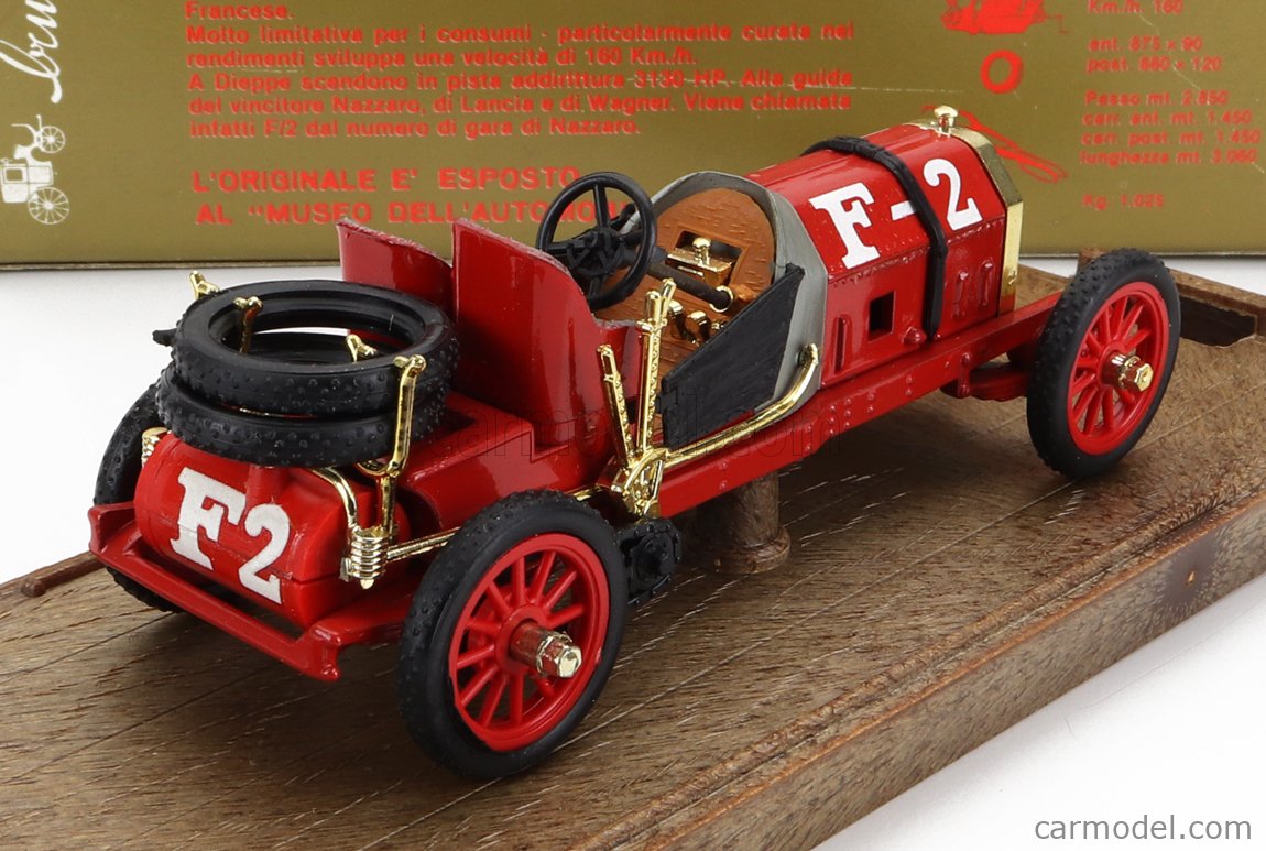 BRUMM R016-OLD Echelle 1/43 | FIAT F2 130HP CORSA N 2 WINNER GP DE ...