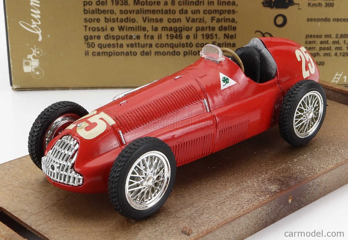 BRUMM R036-OLD Escala 1/43 | ALFA ROMEO F1 158 N 25 WORLD CHAMPION 1950 ...