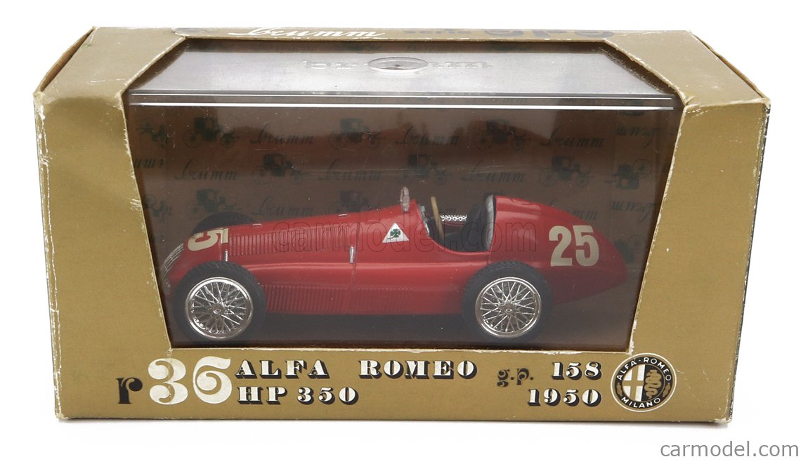 BRUMM R036-OLD Escala 1/43 | ALFA ROMEO F1 158 N 25 WORLD CHAMPION 1950 ...