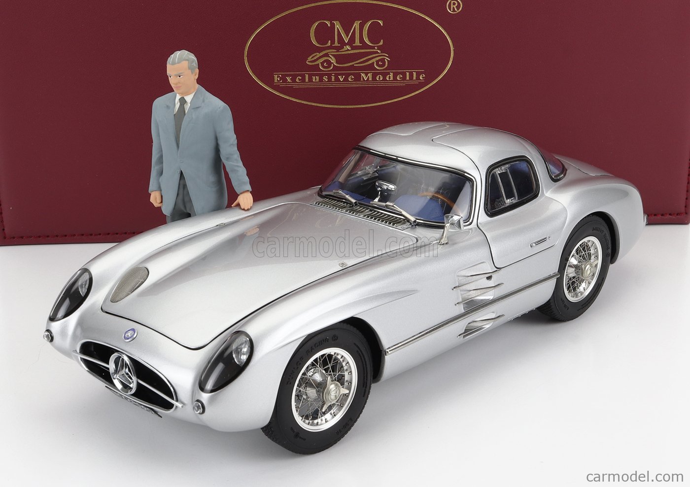 CMC M246 Scala 1/18 | MERCEDES BENZ 300 SLR UHLENHAUT COUPE 1955 WITH ...