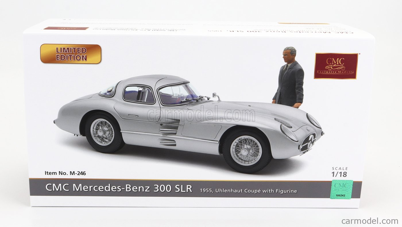 CMC M246 Scale 1/18 | MERCEDES BENZ 300 SLR UHLENHAUT COUPE 1955 WITH ...