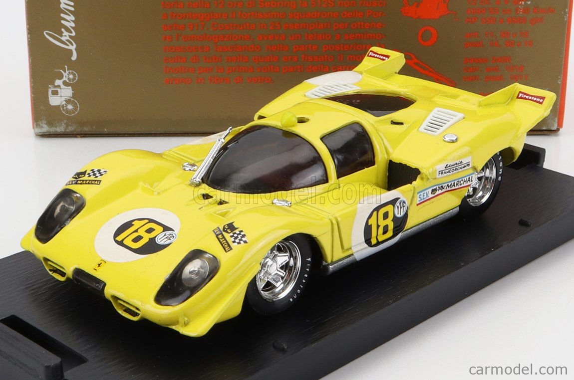 BRUMM R203-OLD Scala 1/43 | FERRARI 512S N 18 1000km BUENOS AIRES 1970 ...