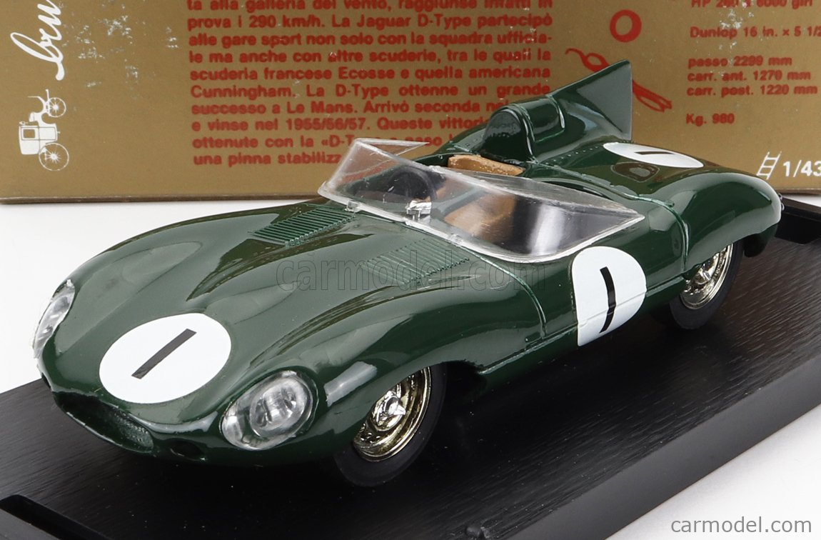 BRUMM R150-OLD Scale 1/43 | JAGUAR D-TYPE N 1 24h LE MANS 1956 PAUL ...