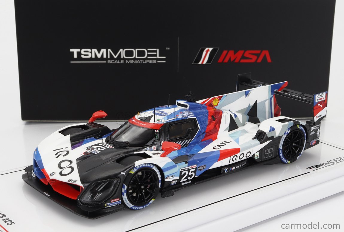 TRUESCALE TSM430733 Scale 1/43 | BMW M HYBRID V8 TEAM RLL N 25 2nd IMSA ...