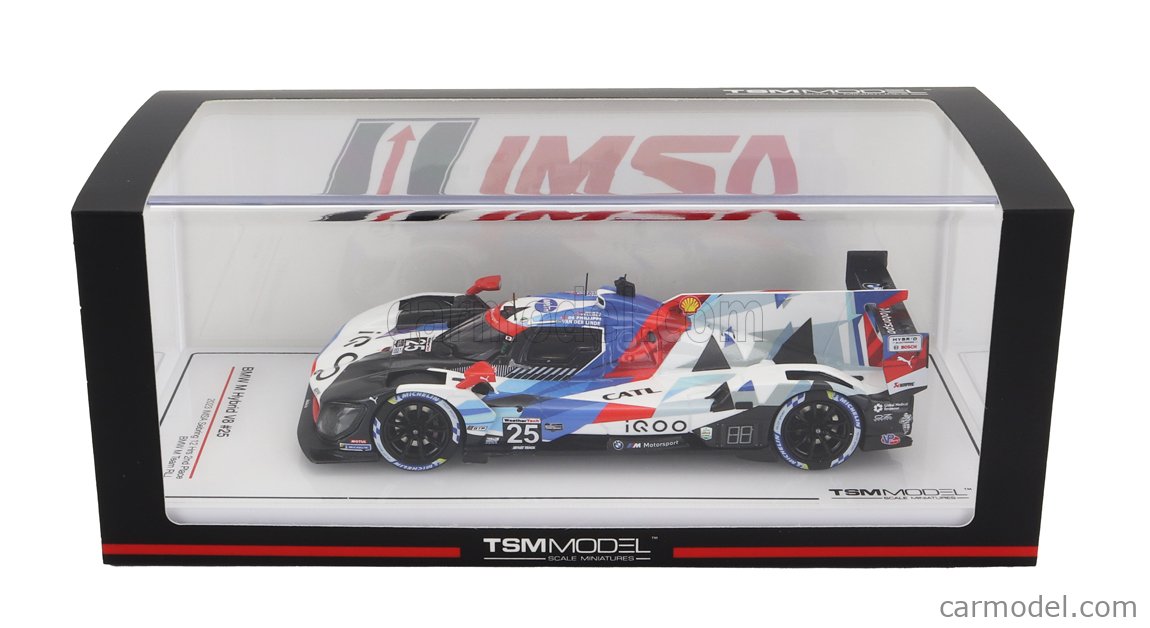 TRUESCALE TSM430733 Scale 1/43 | BMW M HYBRID V8 TEAM RLL N 25 2nd IMSA ...