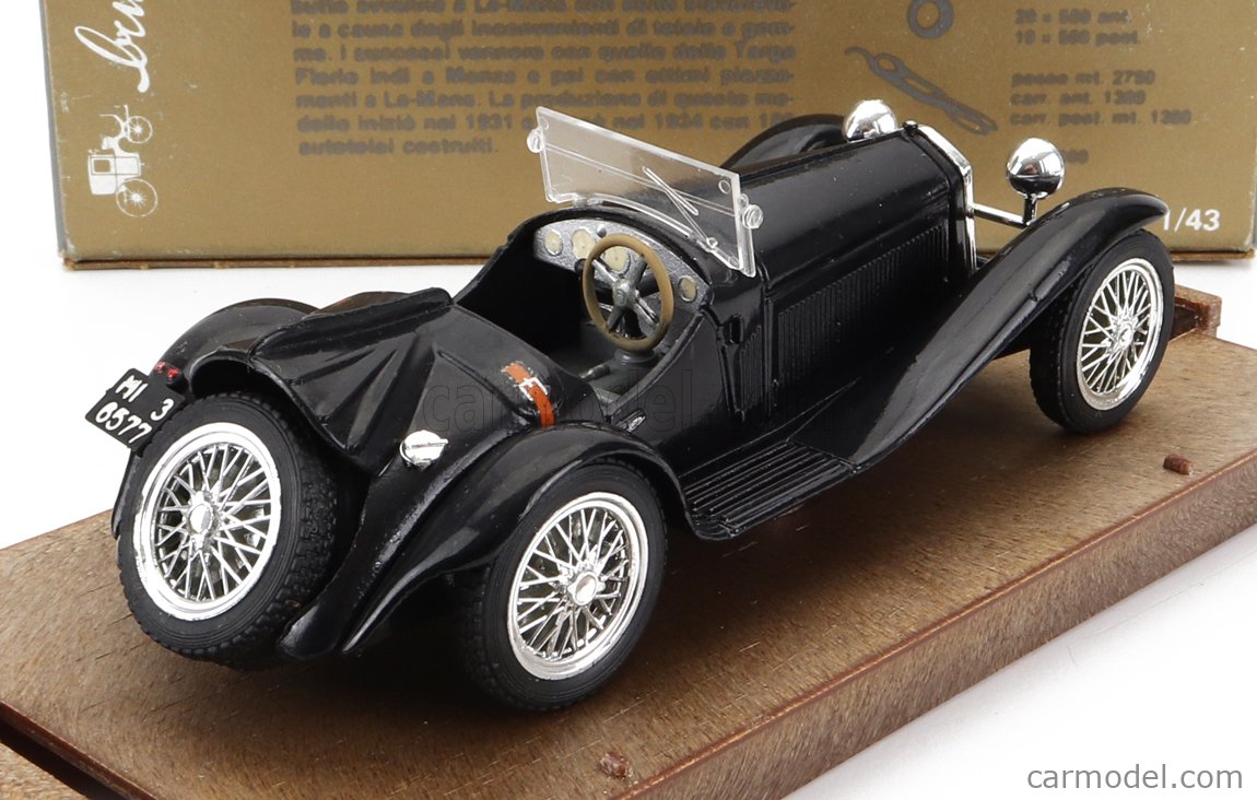 BRUMM R077-BIS Scale 1/43 | ALFA ROMEO 2300 SPIDER 1931 BLACK
