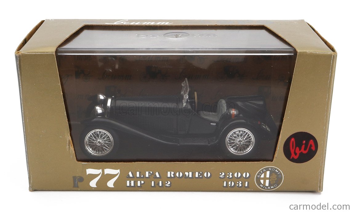 BRUMM R077-BIS Scale 1/43 | ALFA ROMEO 2300 SPIDER 1931 BLACK