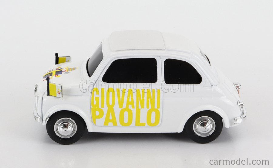 BRUMM BR050 Scale 1/43 | FIAT 500 PAPA GIOVANNI PAOLO II - BEATO LUI WHITE