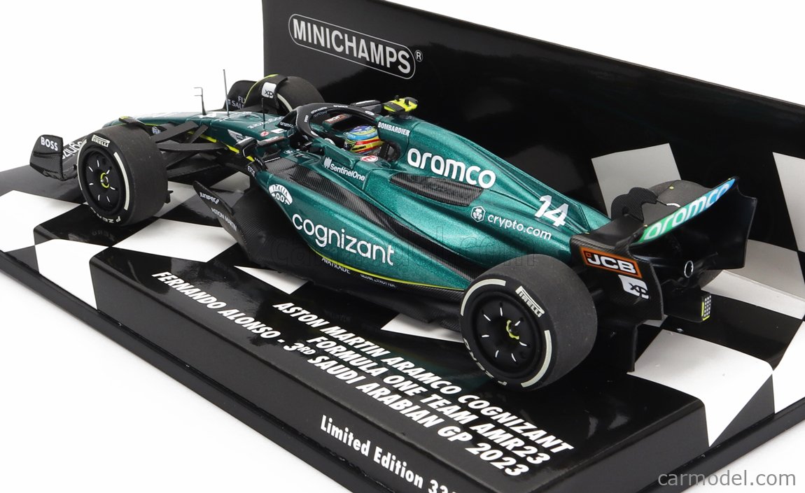 MINICHAMPS 417230214 Escala 1/43 | ASTON MARTIN F1 AMR23 TEAM ARAMCO COGNIZANT N 14 3rd SAUDI ...