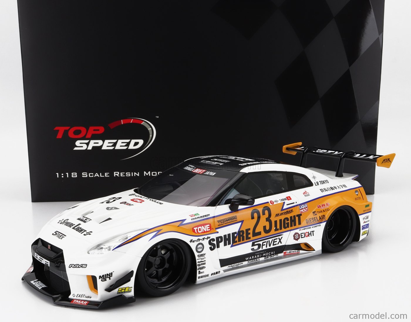 TRUESCALE TS0466 Scale 1/18 | NISSAN 35GT-RR LB-SILHOUETTE 2 VERSION N 23 WORKS LIBERTY WALK ...