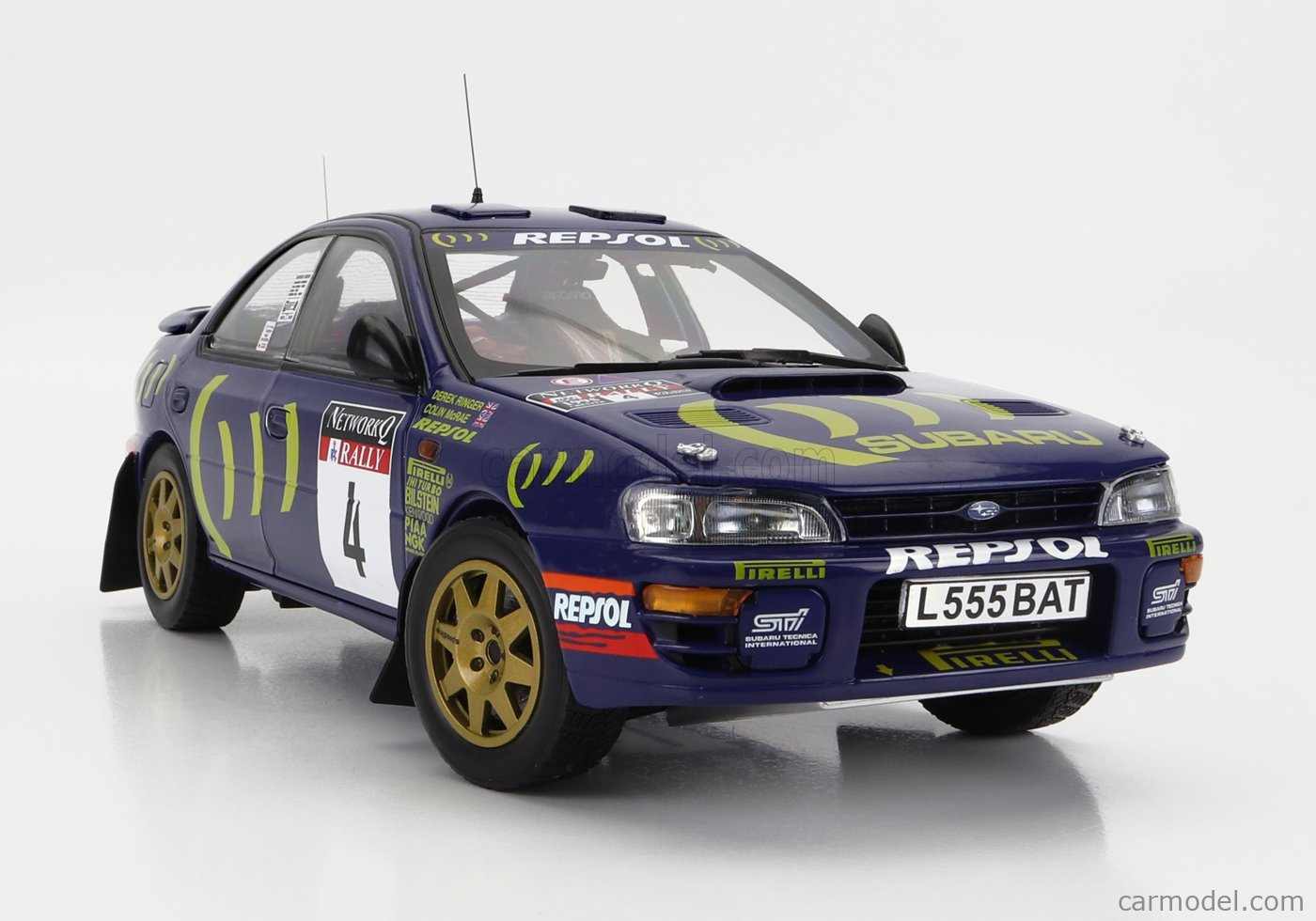 SUN-STAR 05523 Scale 1/18 | SUBARU IMPREZA 555 N 4 WINNER RALLY RAC ...