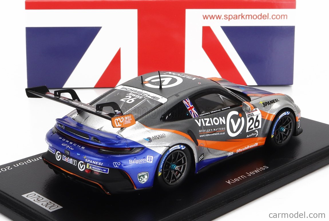 SPARK-MODEL UK018 Scale 1/43 | PORSCHE 911 991-2 GT3 TEAM PARKER RACING ...