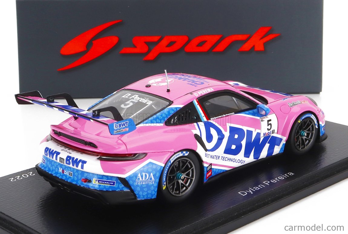 SPARK-MODEL S5232 Scale 1/43 | PORSCHE 911 991-2 GT3 TEAM BWT N 5 ...