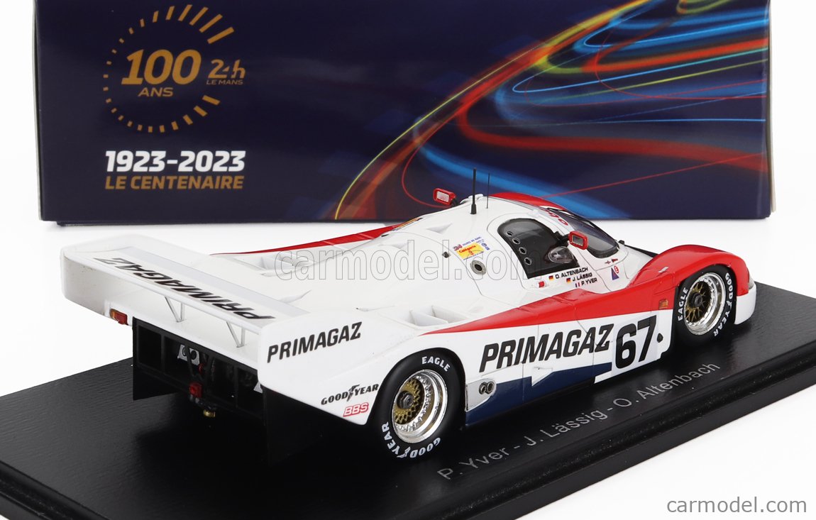SPARK-MODEL S9892 Scale 1/43 | PORSCHE 962C 3.0L TURBO TEAM OBERMAIER RACING N 67 24h LE MANS ...