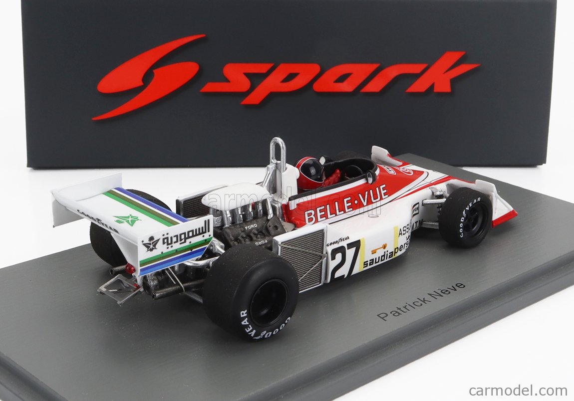 SPARK-MODEL S7274 Scale 1/43 | MARCH F1 761 N 27 BELGIUM GP 1977 ...