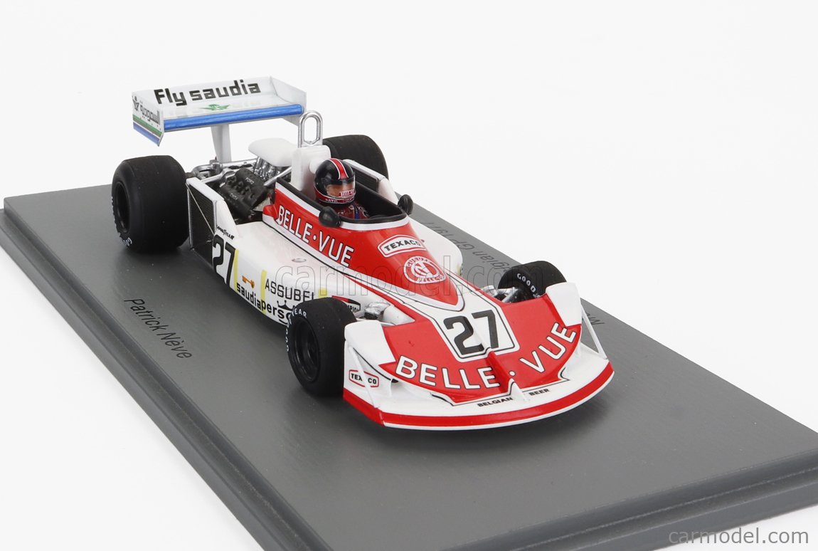 SPARK-MODEL S7274 Scale 1/43 | MARCH F1 761 N 27 BELGIUM GP 1977 ...