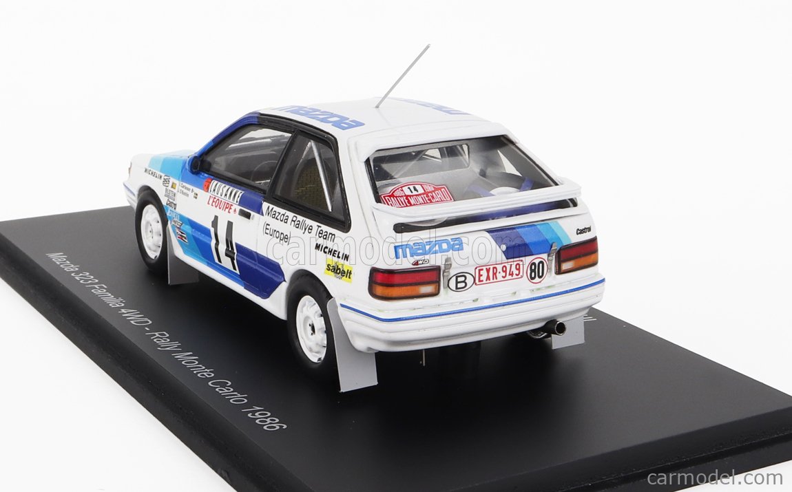SPARK-MODEL S6230 Escala 1/43 | MAZDA 323 TEAM MAZDA RALLY EUROPE ...