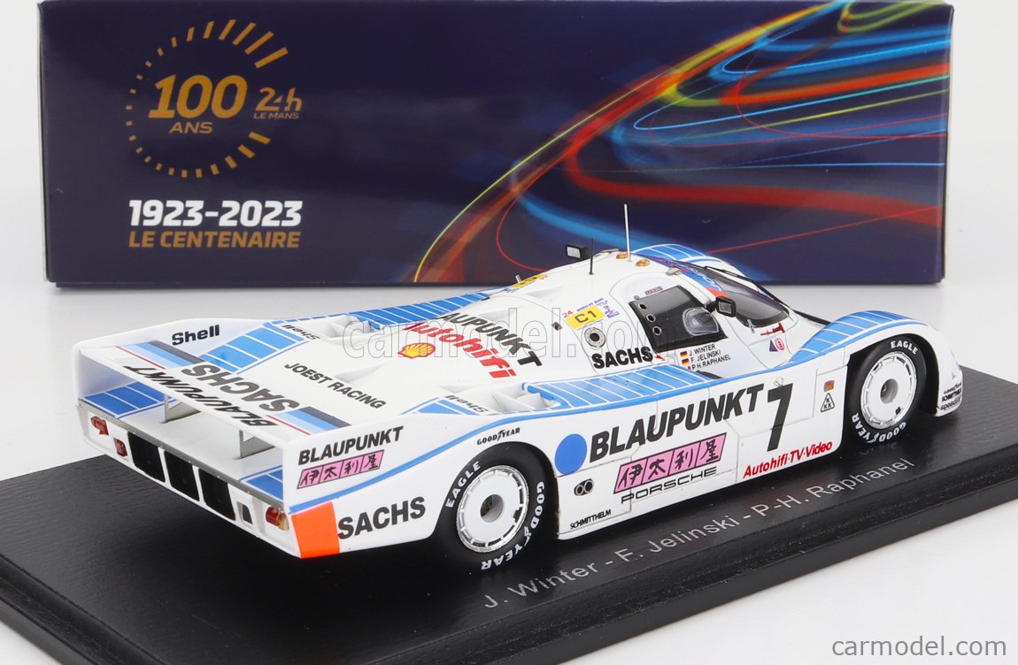 SPARK-MODEL S9877 Scale 1/43 | PORSCHE 962C 3.0L TURBO V6 TEAM JOEST RACING N 7 24h LE MANS 1989 ...
