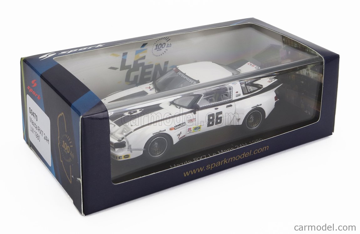 SPARK-MODEL S9470 Scale 1/43 | MAZDA RX7 1146cc TEAM Z & W ENTERPRISES ...