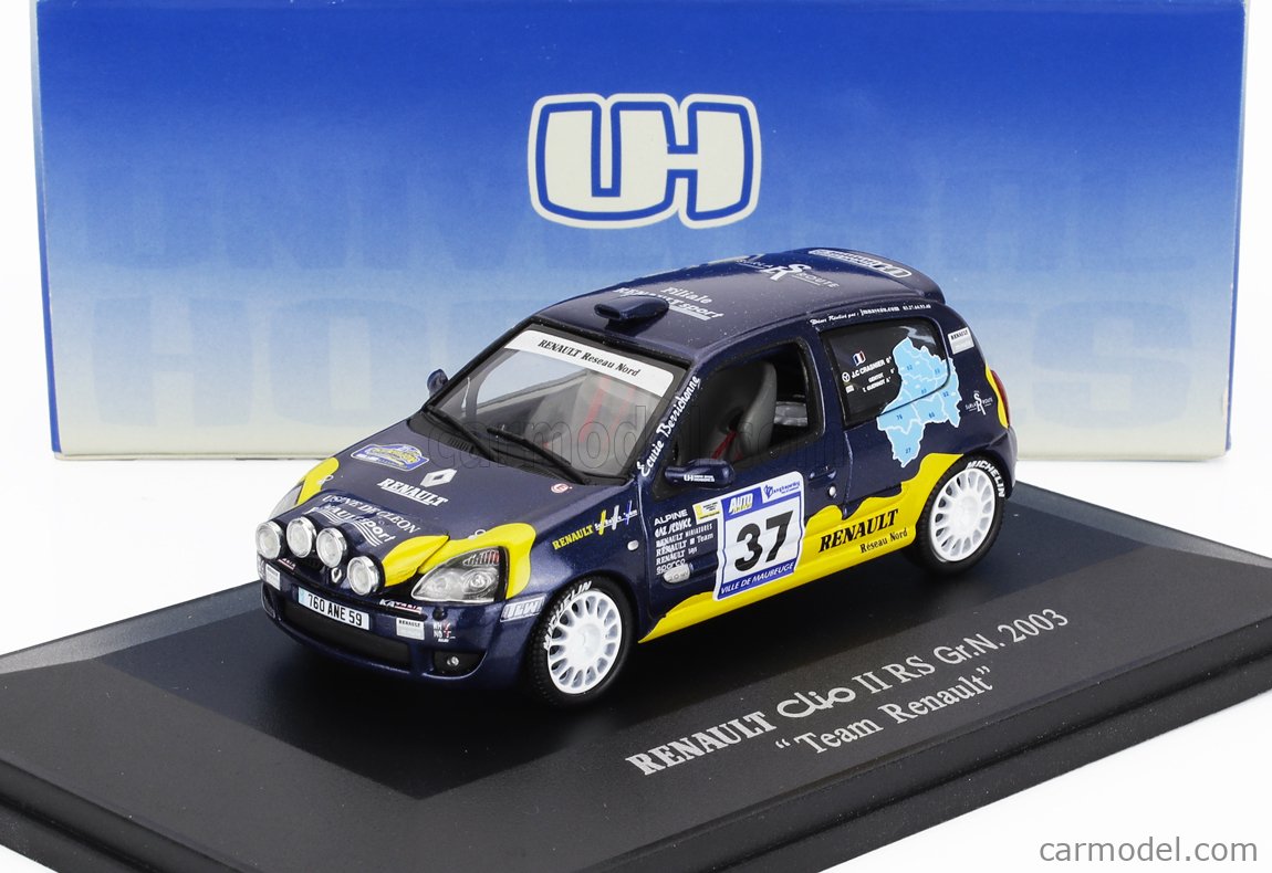 UNIVERSAL HOBBIES UH2371 Scale 1/43 | RENAULT CLIO II RS (night version ...